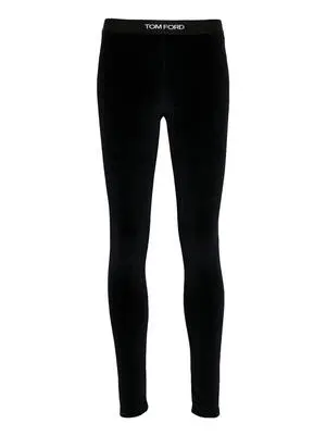 TOM FORD Velvet Leggings - Blue