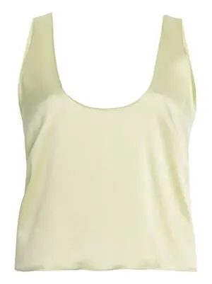 LESET Barb Satin Tank - Yellow
