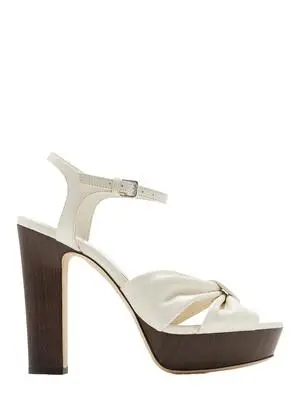 JIMMY CHOO Heloise Leather Platform Sandals