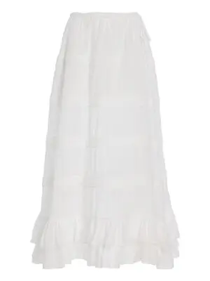 MIRROR PALAIS Cotton Midi Skirt