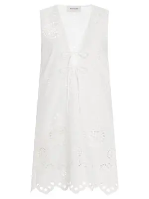 Matteau Cotton Broderie Anglaise Mini Dress - White
