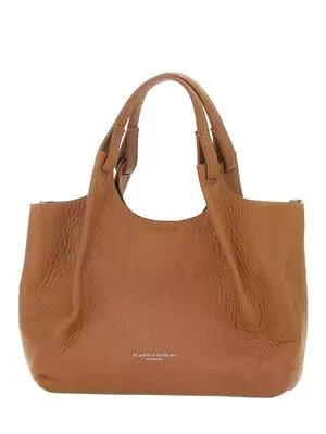 GIANNI CHIARINI Leather Tote Bag - Brown