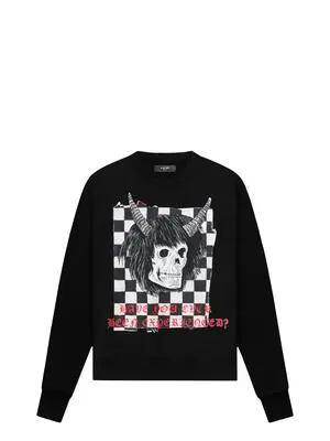 AMIRI Amiri X Wes Lang Checker Skull Crew