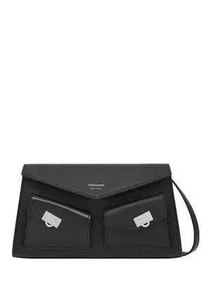FERRAGAMO Mini Hug Multipocket Bag Black