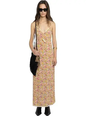 Zadig&Voltaire Rameli Floral Lace Maxi Dress - Neutral / White