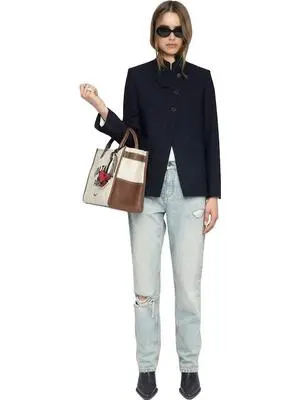 Zadig&Voltaire Verysa Asymmetrical Blazer - Navy