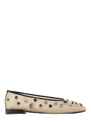 Giorgio Armani X 10 Corso Como Rhinestone Ballerinas - Red