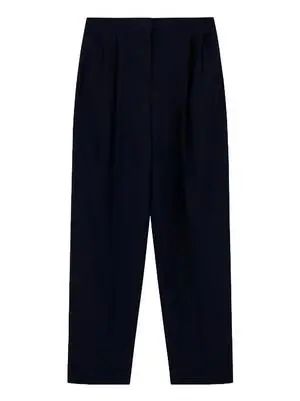 Giorgio Armani Single-darted Wool Trousers - Black