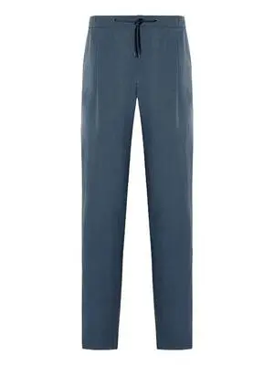 Giorgio Armani Single-pleat Linen-canvas Trousers - Red