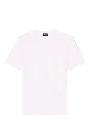 Giorgio Armani Cotton-jersey Crew-neck T-shirt - Natural