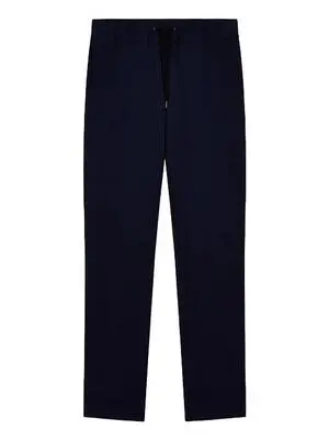 Giorgio Armani Icon Cupro Drawstring Trousers - Blue