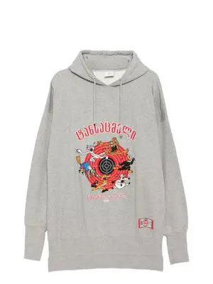 Vetements Embroidered Hoodie - Grey