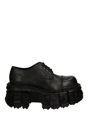 NEW ROCK 60mm Lace-up Platform Shoes - Black