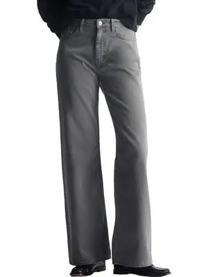 Brooklyn Industries High-rise Wide-leg Nonstretch Jeans - Quiet Shade