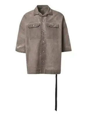 Rick Owens Magnum Tommy Cotton Shirt - Brown