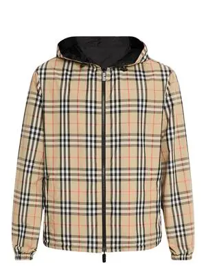Burberry Vintage Check Hooded Jacket Sand Ip Check
