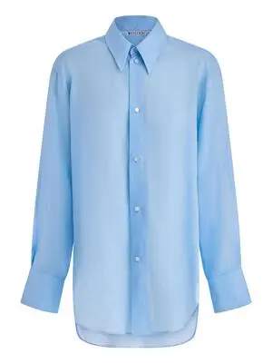 Maticevski Hamilton Tassel Shirt - Light Blue