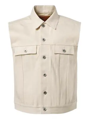 Rick Owens Denim Vest - Neutrals