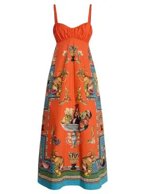 ALEMAIS Rocco Cotton Poplin Midi Dress