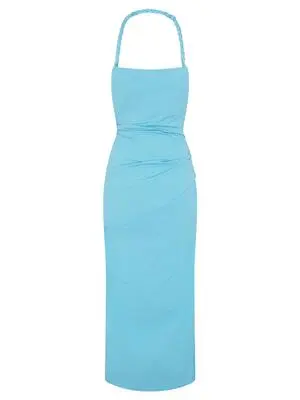 Paris Georgia Romy Ruched Maxi Dress - Blue