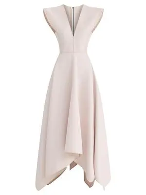 Maticevski Empath Asymmetric Dress Ivory