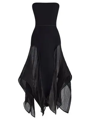 Maticevski Sybil Asymmetric Dress - Black