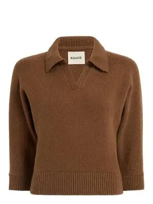 Khaite Herve Cashmere Sweater Maple