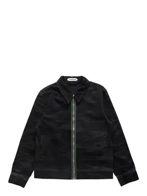 NAMACHEKO Zebra-print Zip-front Jacket - Black