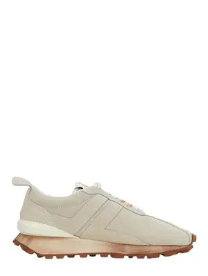 LANVIN Bumper Suede Sneakers - Camel