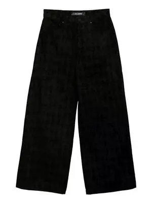 Karl Lagerfeld Wide-leg Denim Jeans - Black