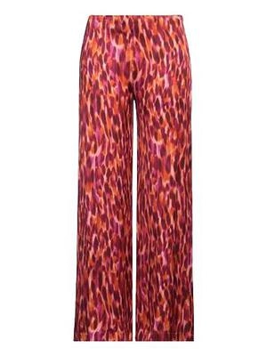 JUCCA Wide-leg Leopard-print Pants - Fuchsia