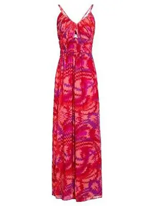 DONDUP Flared Maxi Dress - Red