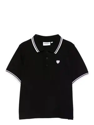 CHOCOOLATE Logo-embroidered Polo Shirt - Black