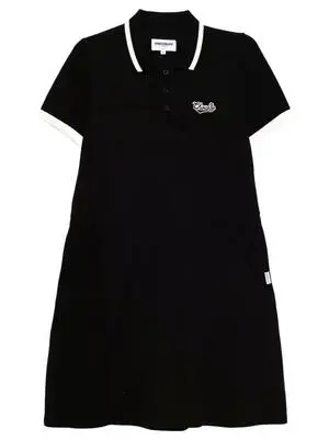 CHOCOOLATE Polo Shirt Dress - Black