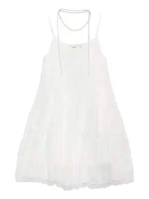 B+AB Sleeveless Dress With Faux-pearl Embellishment - White