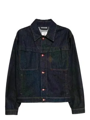 CASABLANCA Embroidered Logo Denim Jacket