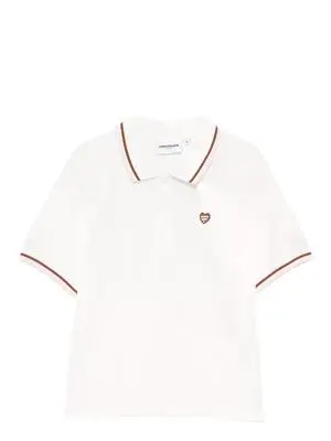 CHOCOOLATE Logo-embroidered Polo Shirt - White