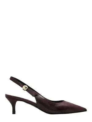 Furla 65mm Leather Heeled Pumps - Purple