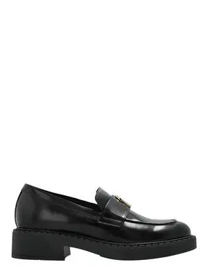 Furla Platform Leather Loafers - Nero