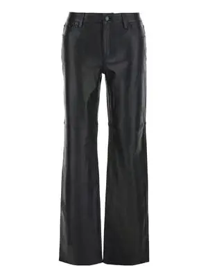 MICHAEL KORS Leather Flare Leg Pants