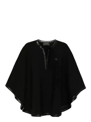 Karl Lagerfeld Logo-embossed Cape - Black