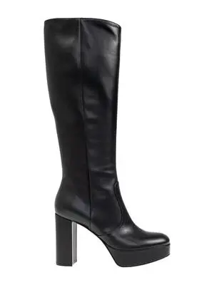 GIANVITO ROSSI 110mm Leather Heeled Boots - Black