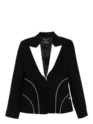 Karl Lagerfeld Piping Blazer - White