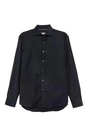 Canali Oxford Wool Shirt - Blue