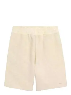 Ami Curly Fleece Cotton Shorts - Neutrals