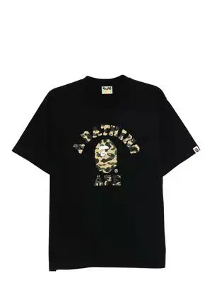 A BATHING APE 1st Camo College T-shirt - Black