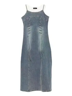 TOUT A COUP Denim Dress - Blue