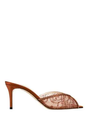 ANDREA WAZEN Katy Mule Lace 75 - Brown