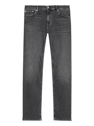 FRAME Jetset Modern Straight Denim Jeans - Dark Gray