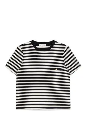 FRAME Striped Cotton-Jersey T-Shirt